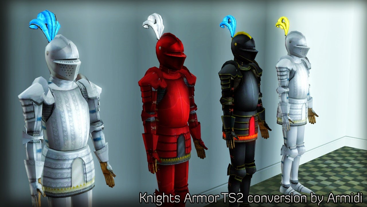 My Sims 3 Blog: Armidi - Knights Armor The Sims 2 Conversion