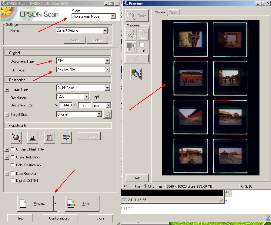 In My View Bulk Slide Scanning Job