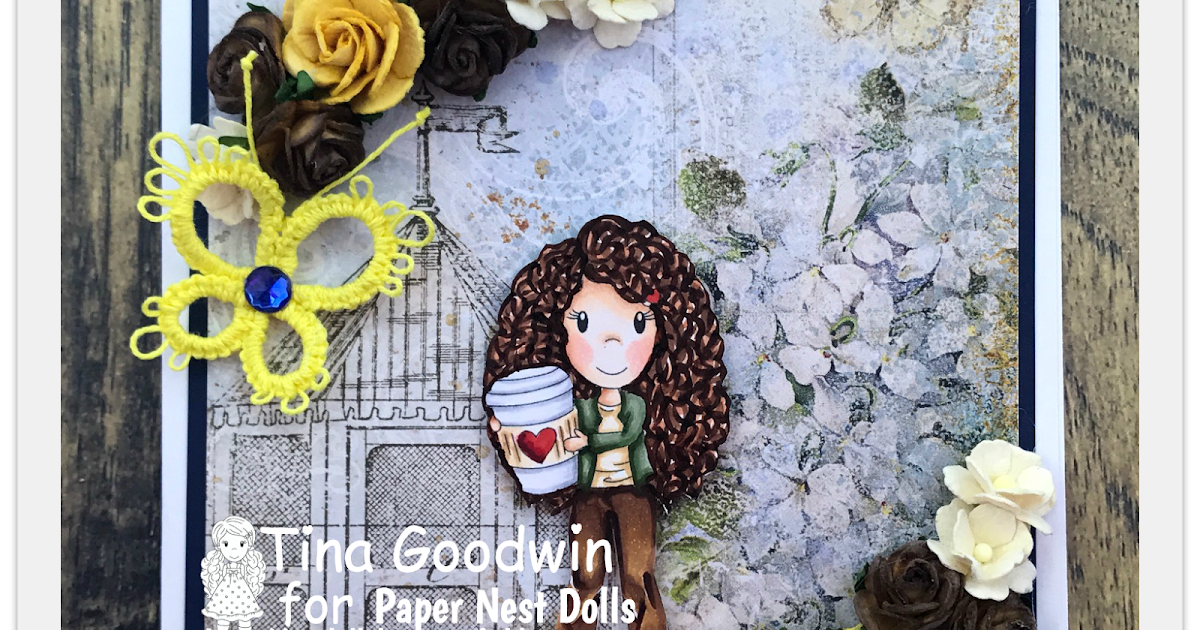 Paper Nest Dolls: Coffee Avery - by Tina Goodwin