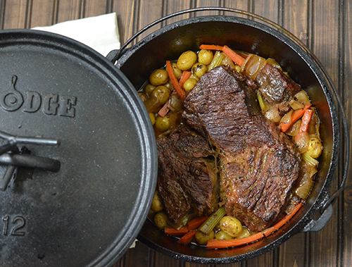 Tallow Seared and Fire Braised Chuck Roast