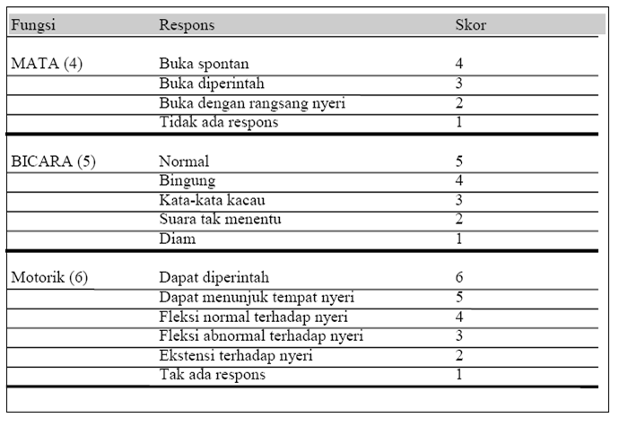 Informasi Kesehatan dan Kedokteran: Glasgow coma scale ( skala koma ...