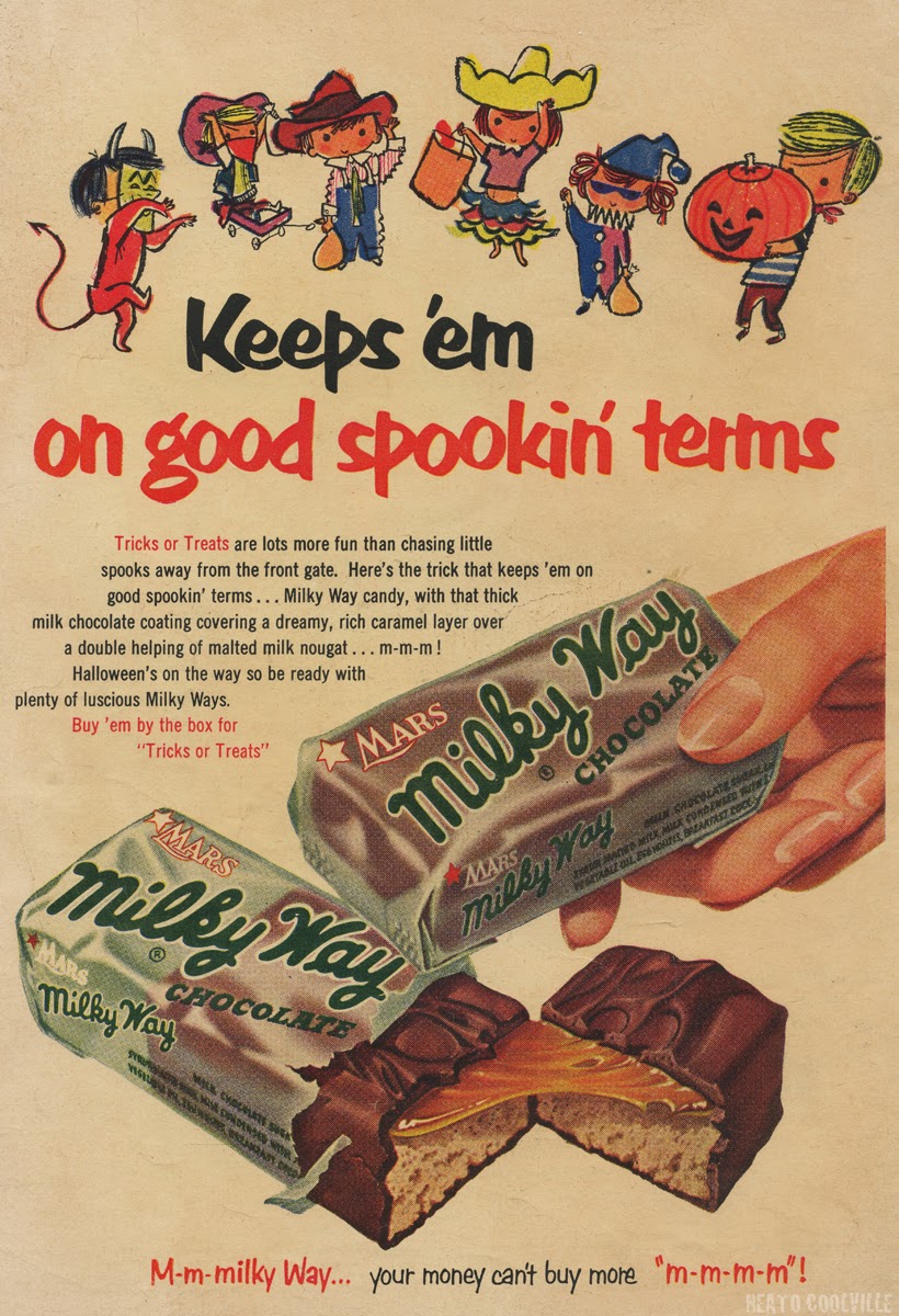 Neato Coolville: MILKY WAY BARS KEEPS 'EM ON GOOD SPOOKIN' TERMS