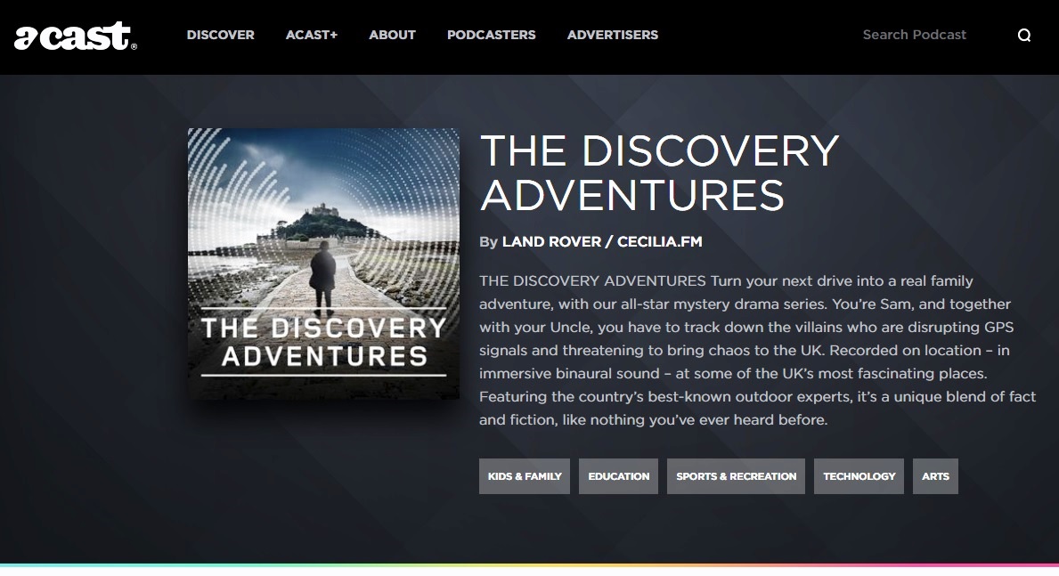 Enjoying The Discovery Adventures Podcast by Land Rover on Family Days ...