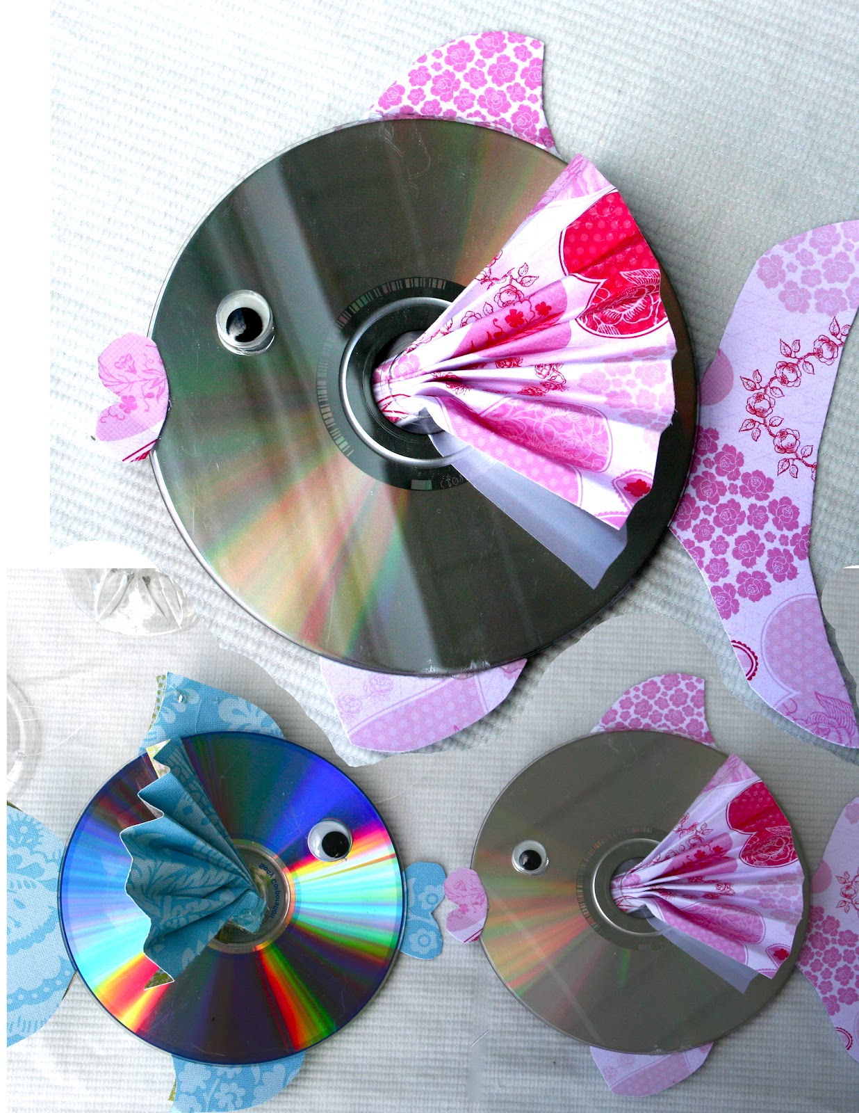 Artful Additions to Life: Cute CD Upcycle - Fish