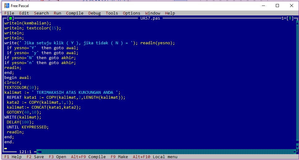 Contoh Program Pascal Reservasi Hotel ~ Tutorial Belajar Coding
