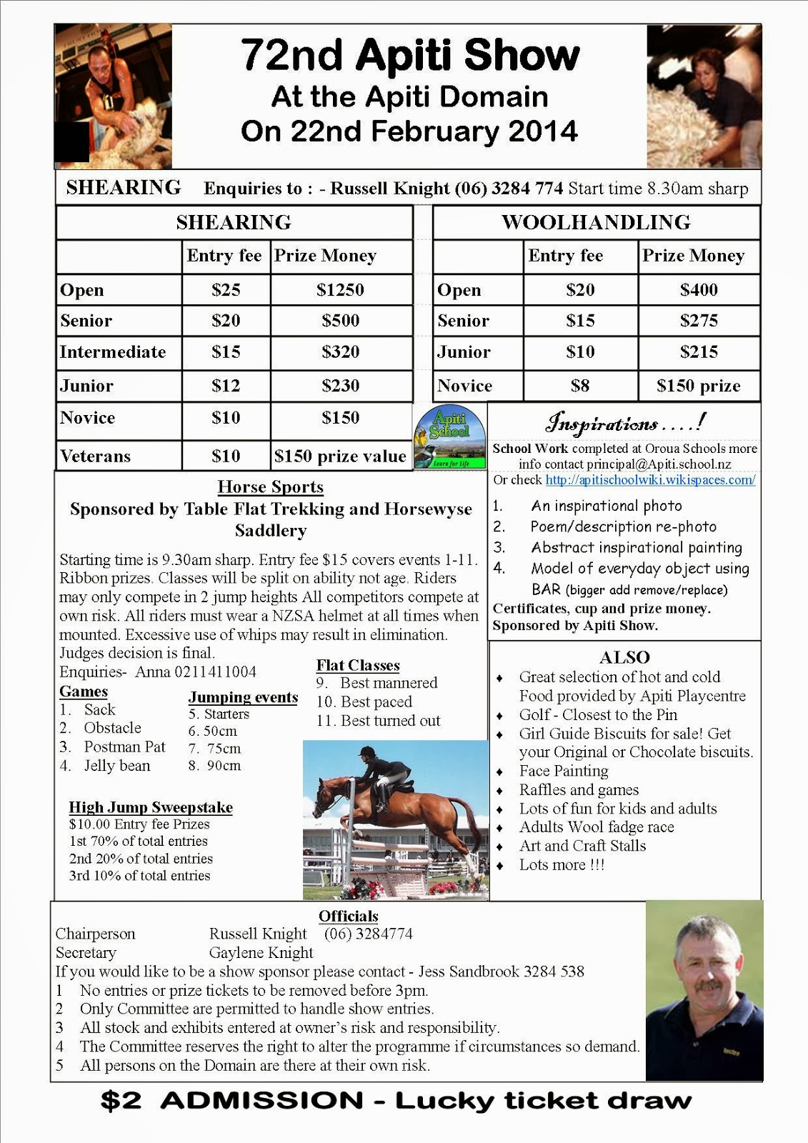 Apiti School and District Newsletter: Apiti Show