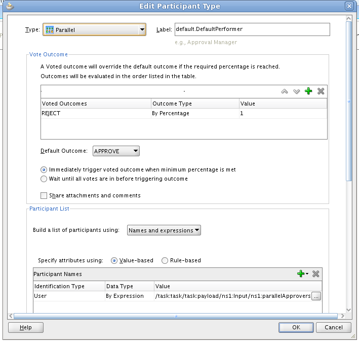 My Notes: Parallel and Serial assignments in Oracle BPM human tasks