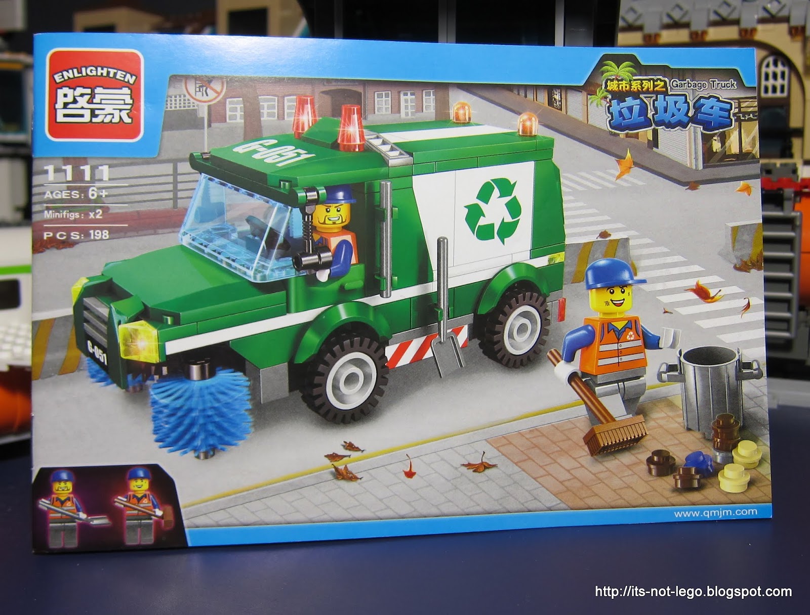 It's Not Lego: Enlighten 1111 Not Lego Garbage Truck set review