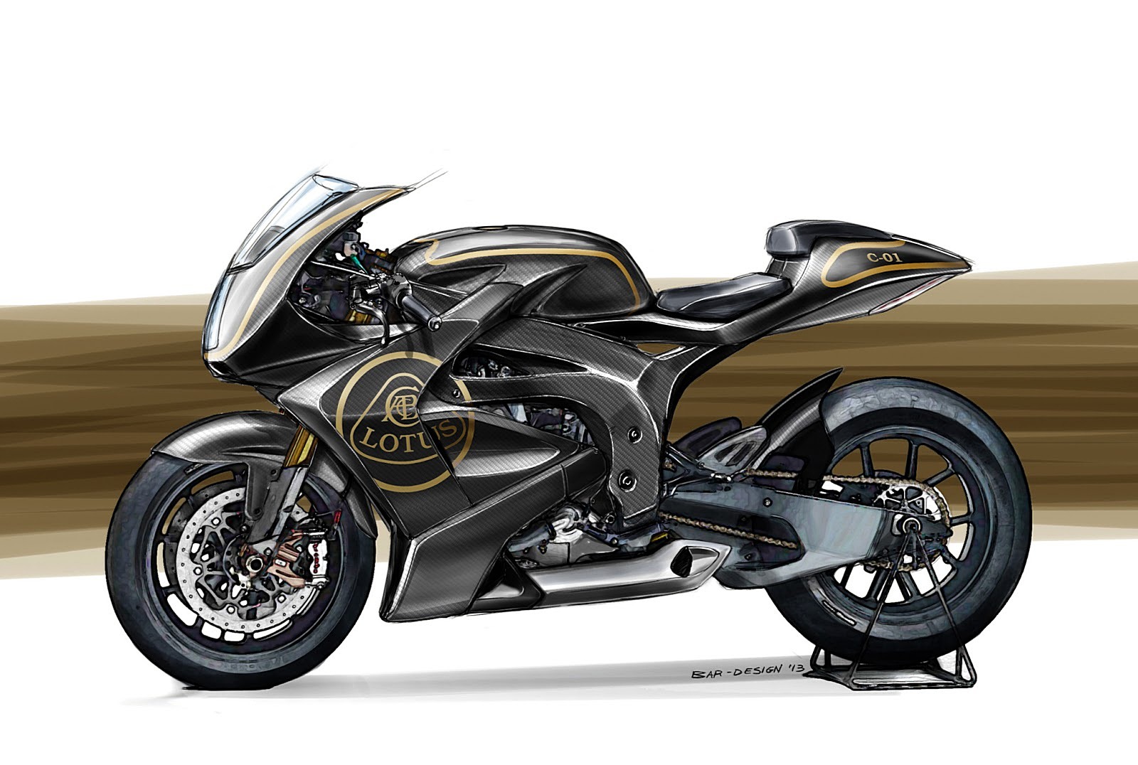 HMS ®: Lotus prepara una moto, la C-01