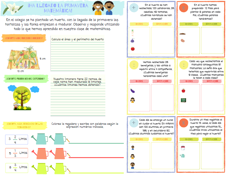 Educando desde el corazón: ¡Ha llegado la primavera matemática!