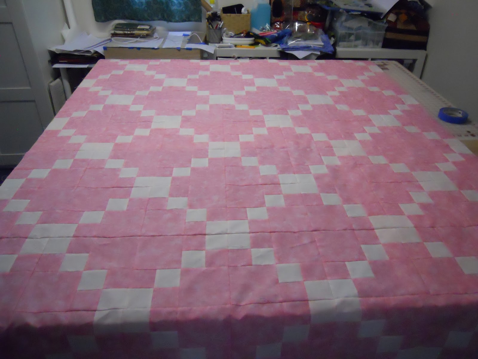 Quilting Affection Designs: Double Four Patch Quilt and Pattern