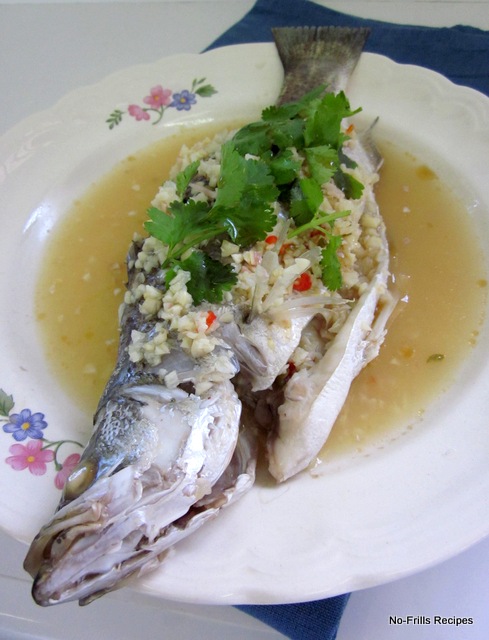 Steamed Fish in Garlic Lime Sauce