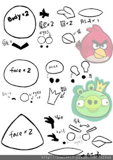 手工教程 Handcraft Tutorials: Felt: Angry bird series