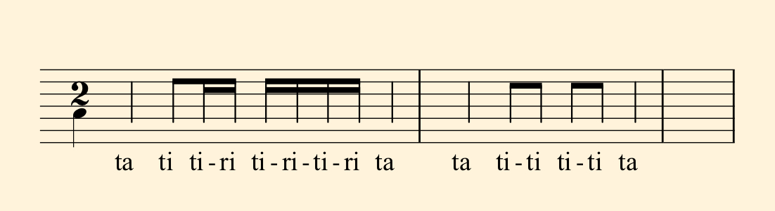 Notación musical con MuseScore: Notación rítmica (stick) con MuseScore ...