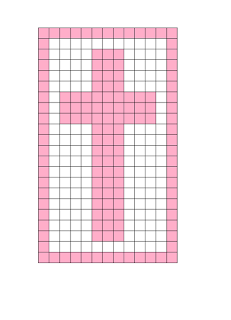 Life Is Good : Filet Crochet Cross Chart
