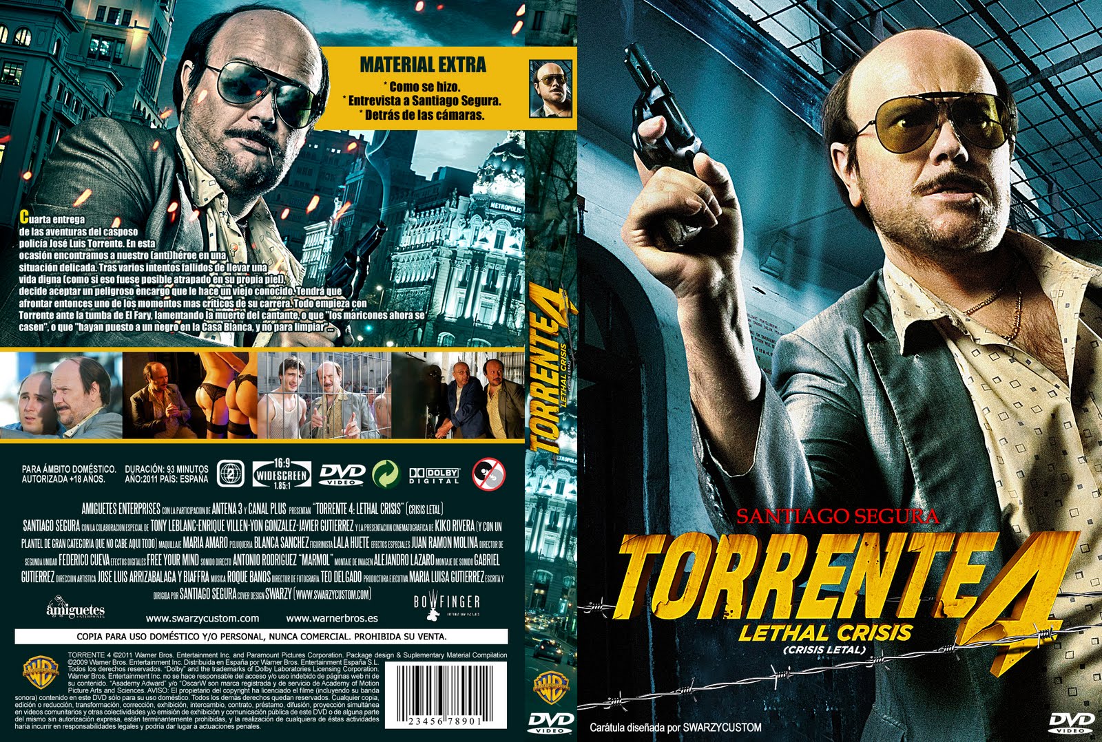Caratula de Torrente 4: Lethal Crisis Pelicula (DVD) ~ Super Caratulas ...