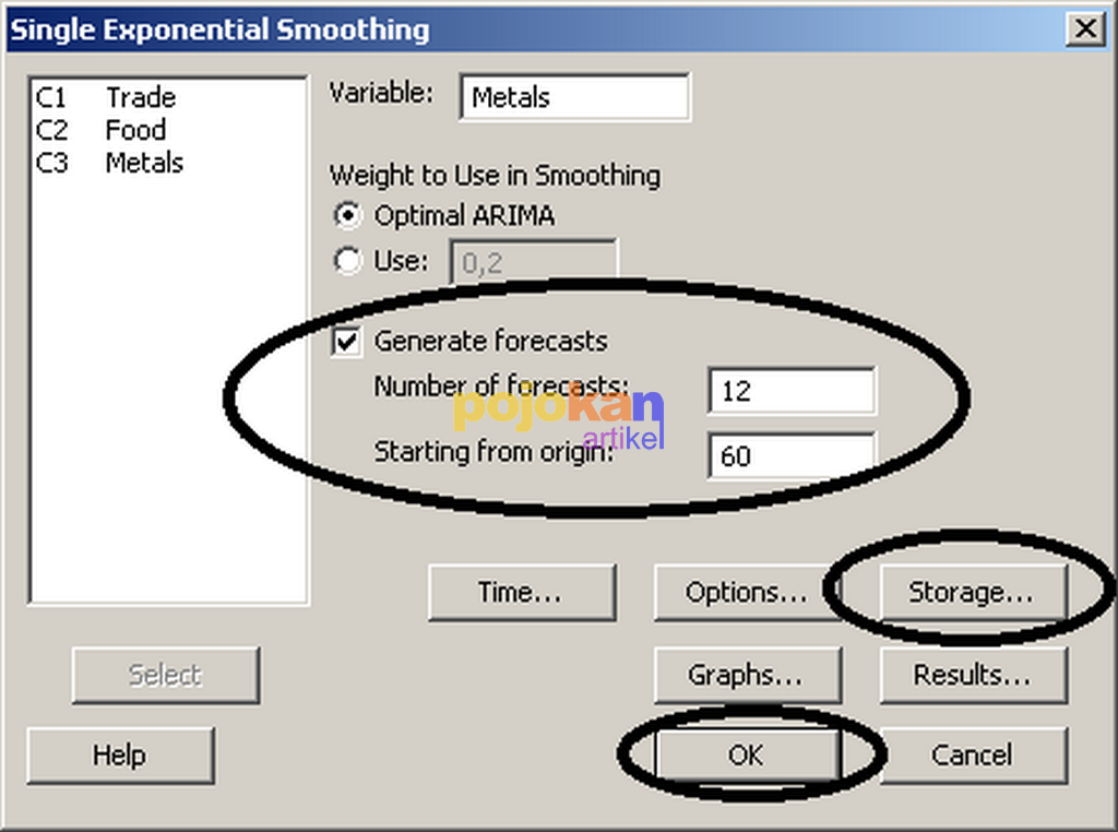 Tutorial : Single Exponential Smoothing dan Forecasting - blog kibe