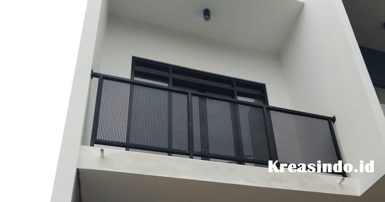 Railing Balkon Plat Perforated Pesanan Bu Alisha di Beji Depok
