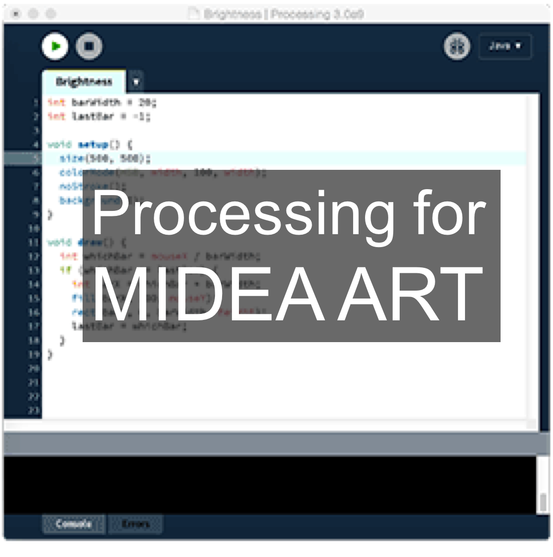 프로세싱(Processing). 미디어아트를 위한 프로그래밍 언어.