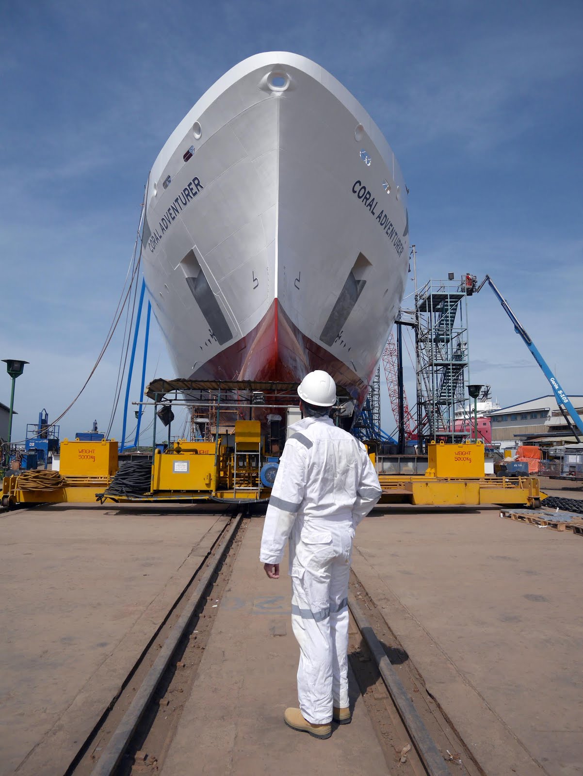 Coral Expeditions float-out of new flagship Coral Adventurer