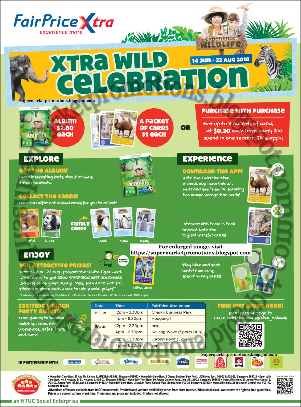 NTUC FairPrice Xtra Xtra Wild Celebration 14 June - 22 August 2018 ...
