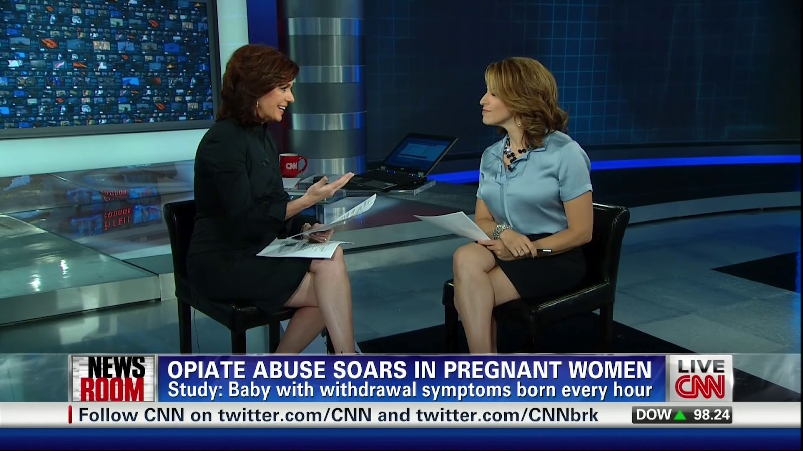 Ladies in Satin Blouses: elizabeth cohen - silver satin blouse