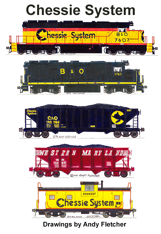 Andy Fletcher Blog-: A Chessie System Coal Train at Queensgate Yard ...