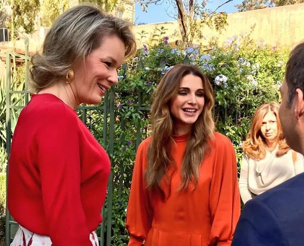 Queen Mathilde and Queen Rania visited JRF showroom