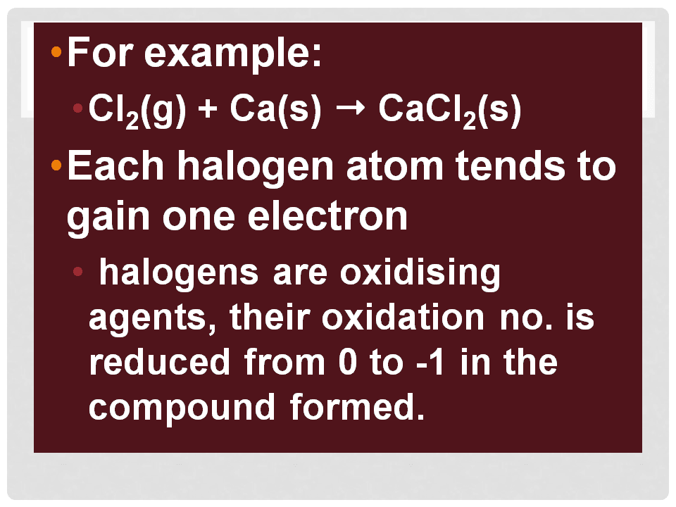 Grade 11: CHAPTER 3 GROUP-7 HALOGENS SEMESTER2