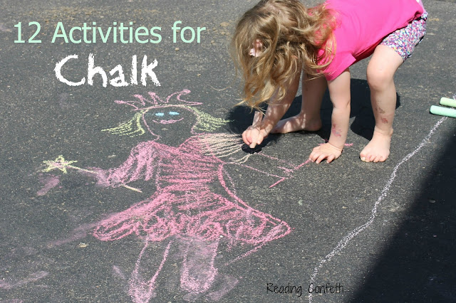 12 Activities for Chalk: Kid's Co-op ~ Reading Confetti