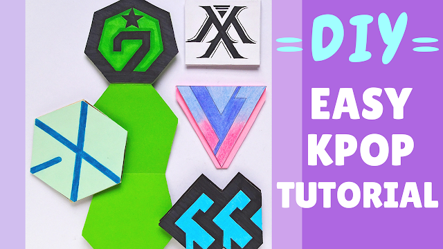 DIY: Make A Small KPOP Notebook / Greeting Card - Koori Style