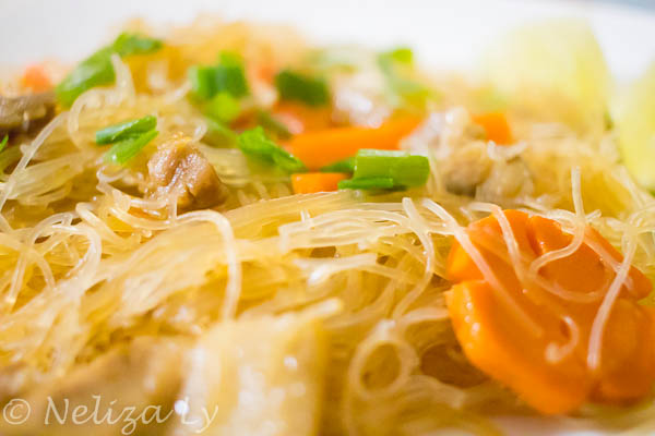 Instant Pot Pancit Bihon Guisado - small portion/serving