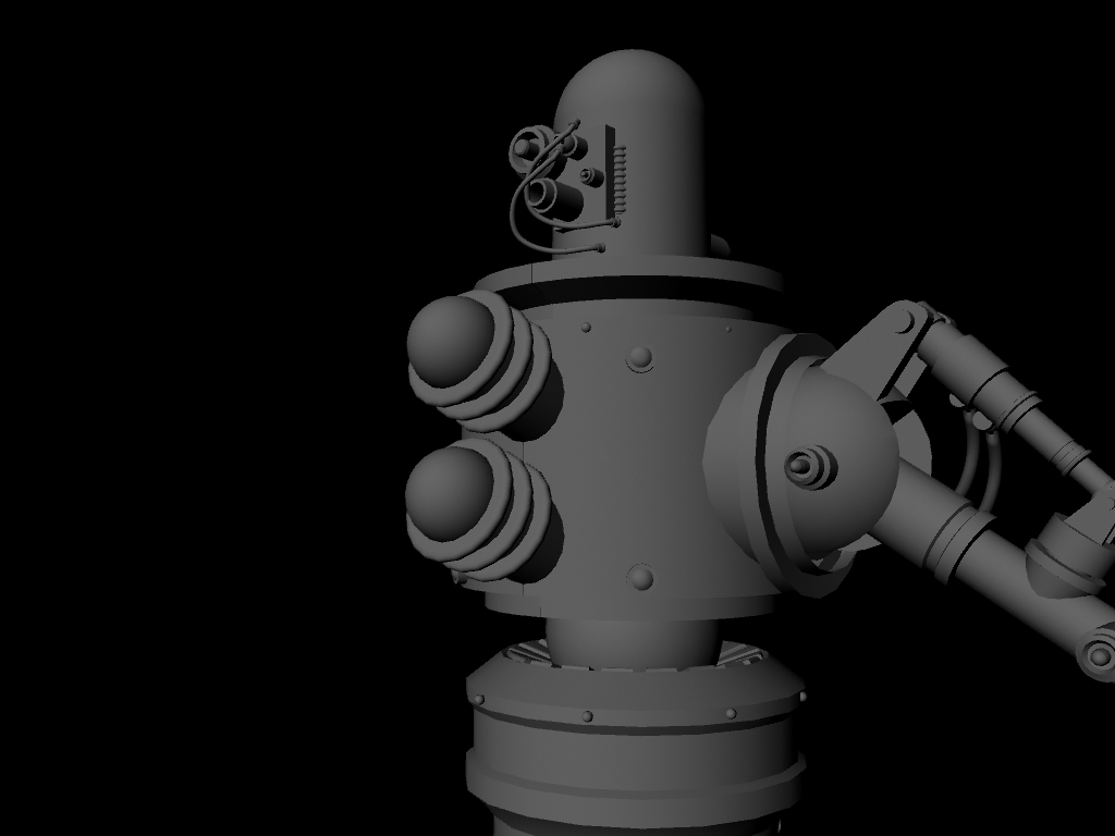Daryl Marsh: Refined Maya polygon modelled Robot