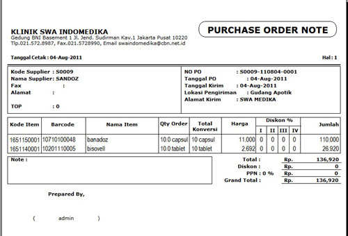 Contoh Po Purchase Order Dan Cara Membuatnya Kumpulan Images