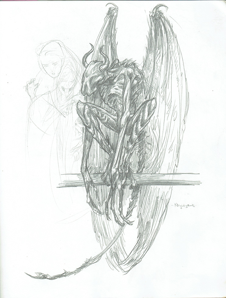 Drawing is Neat: H.P. Lovecraft's Night-gaunt: The Tickling Terror