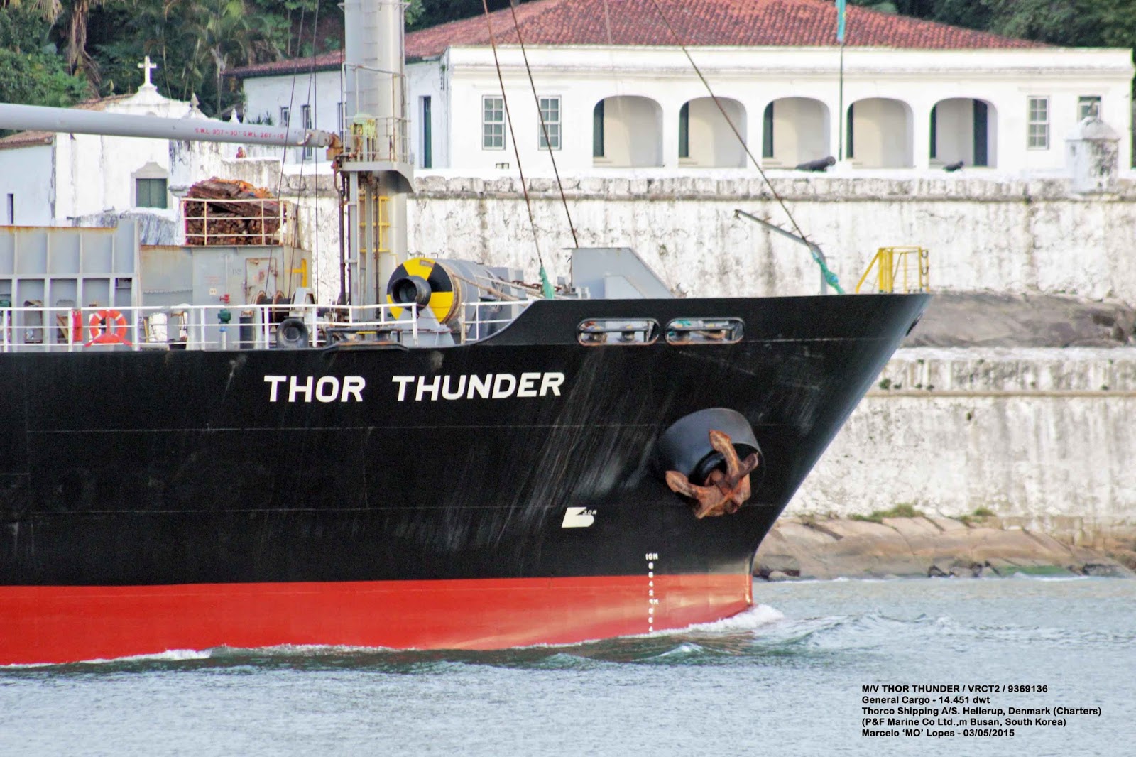Santos Shiplovers: M/V Thor Thunder / VRCT2 - Leaving Santos