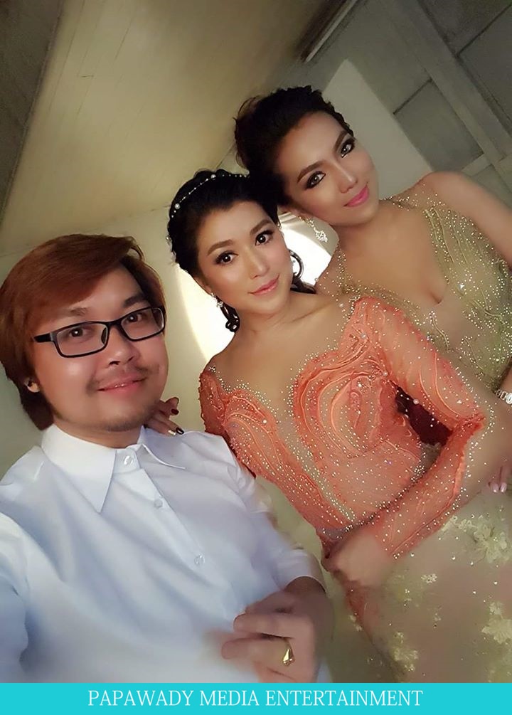 Eaindra Kyaw Zin and Warso Moe Oo cherry world billboard photos shooting