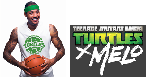 TMNT X MELO...Carmelo's 'bold' collection of Ninja Turtles clothes for ...