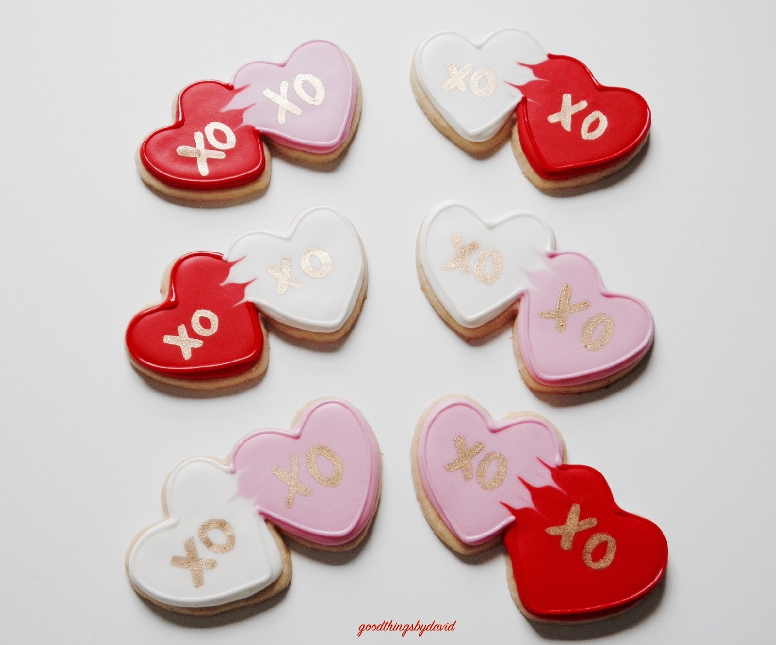 Xoxo Sugar Cookies for Valentine's Day