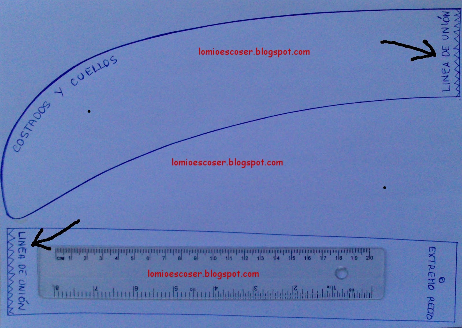 LO MIO ES COSER..... Y HACER PATRONES: Plantilla en pdf para reglas curvas
