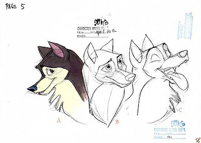 Living Lines Library: Balto (1995) - Character Studies