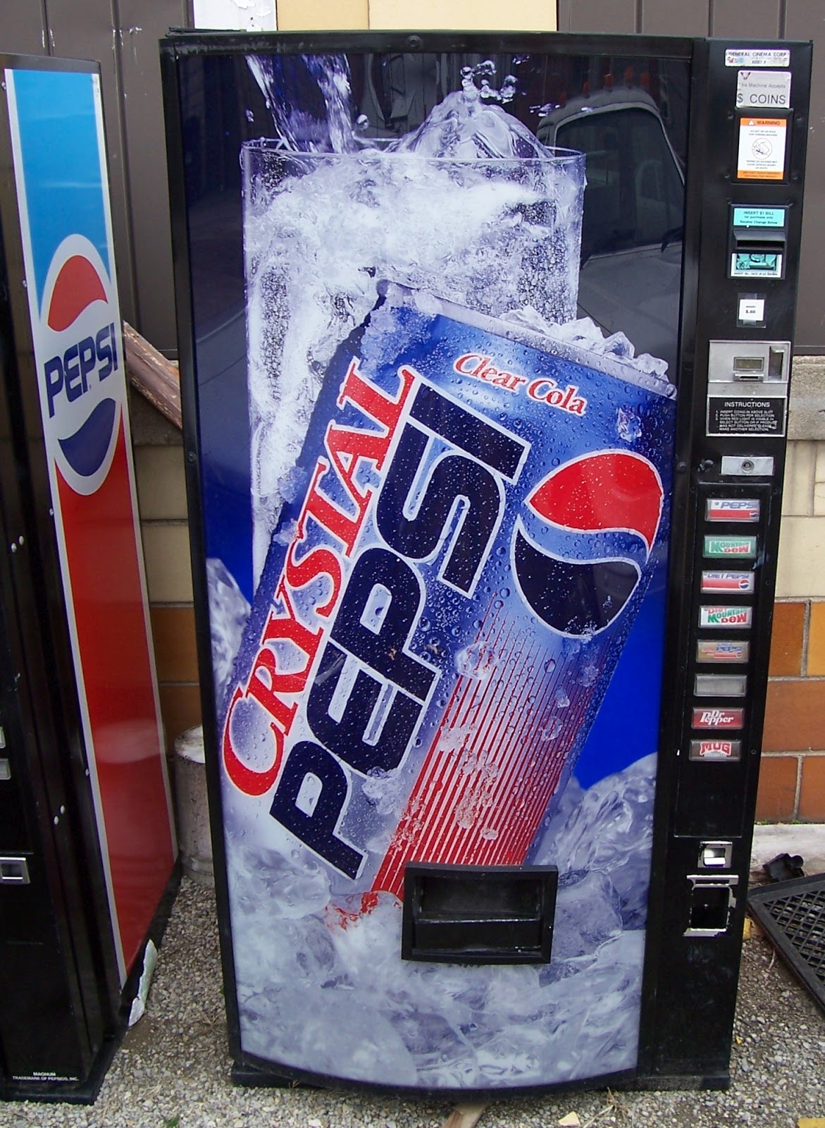 Neon Rocketship: Crystal Pepsi Soda Machine