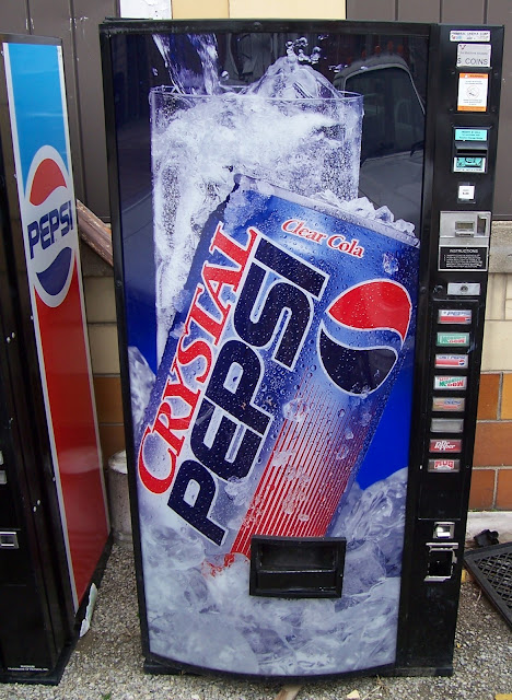 Neon Rocketship: Crystal Pepsi Soda Machine