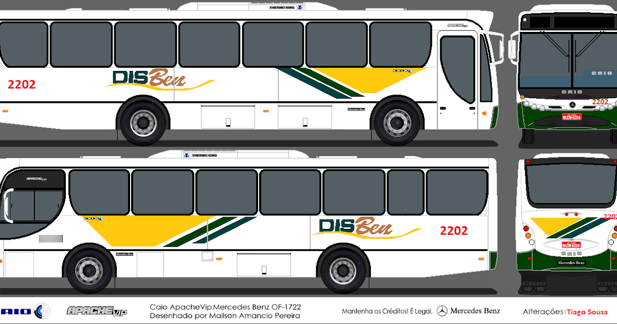 Caio Apache Vip 1 Shopp Bela Vista | DESENHO ONIBUS BRASIL