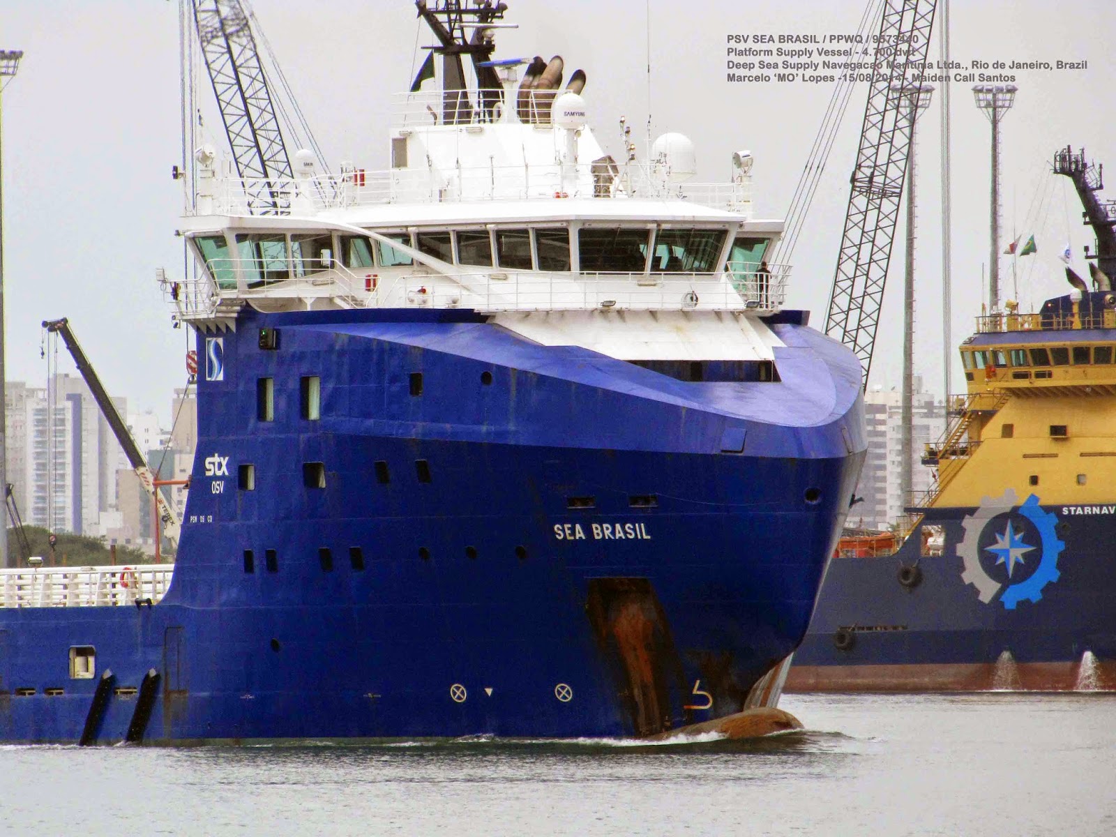 Santos Shiplovers: PSV Sea Brasil / PPWQ - Suspendendo do Saipem em sua ...
