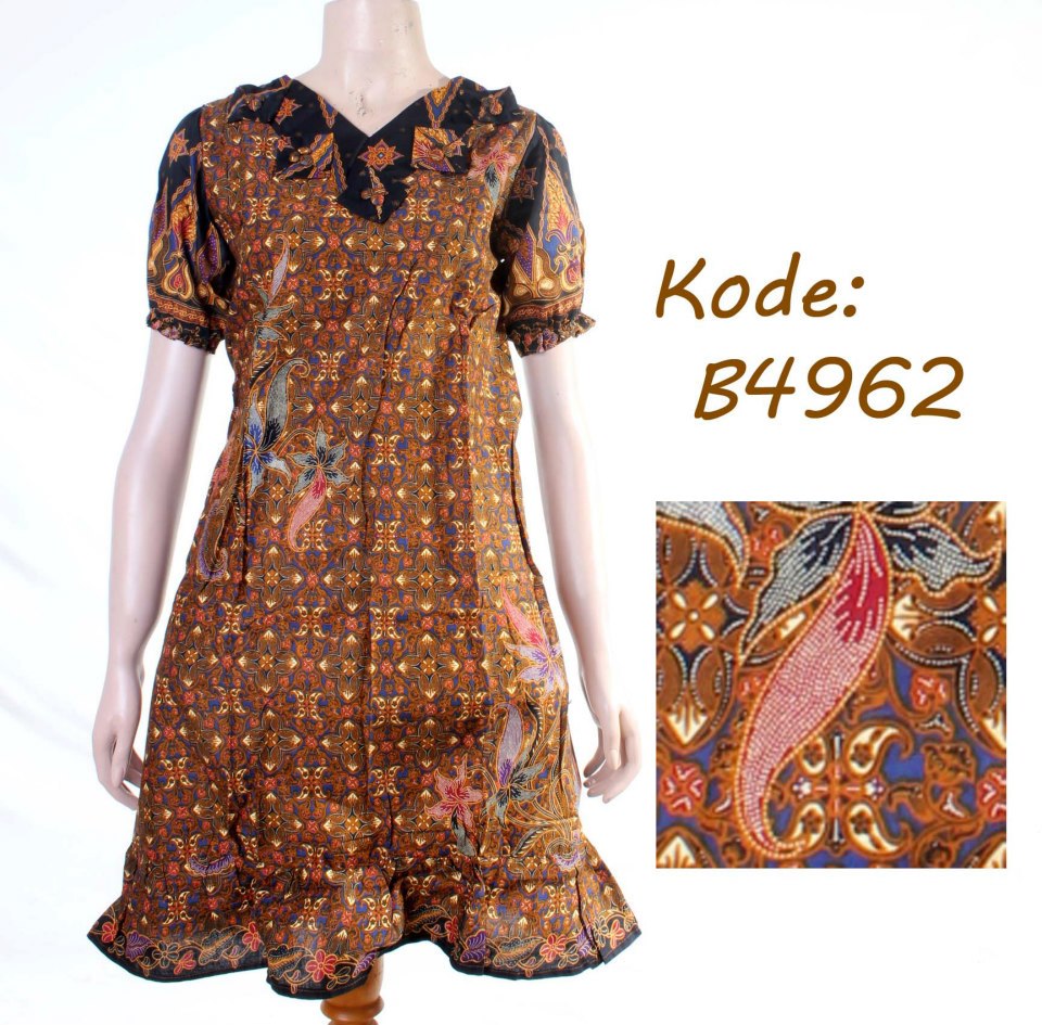 B4962 - Sackdress Batik rempel flora - Butik Batik | Model Baju Batik ...
