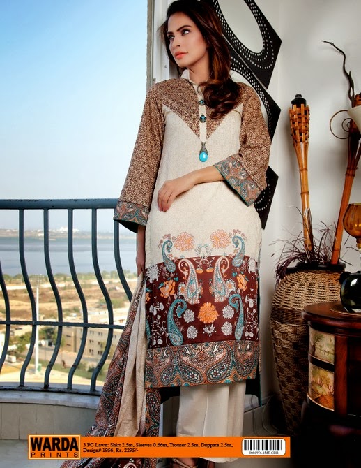2- PC & 3-PC Lawn Dresses by Warda | Warda Lawn Collection 2014 ~ She9 ...