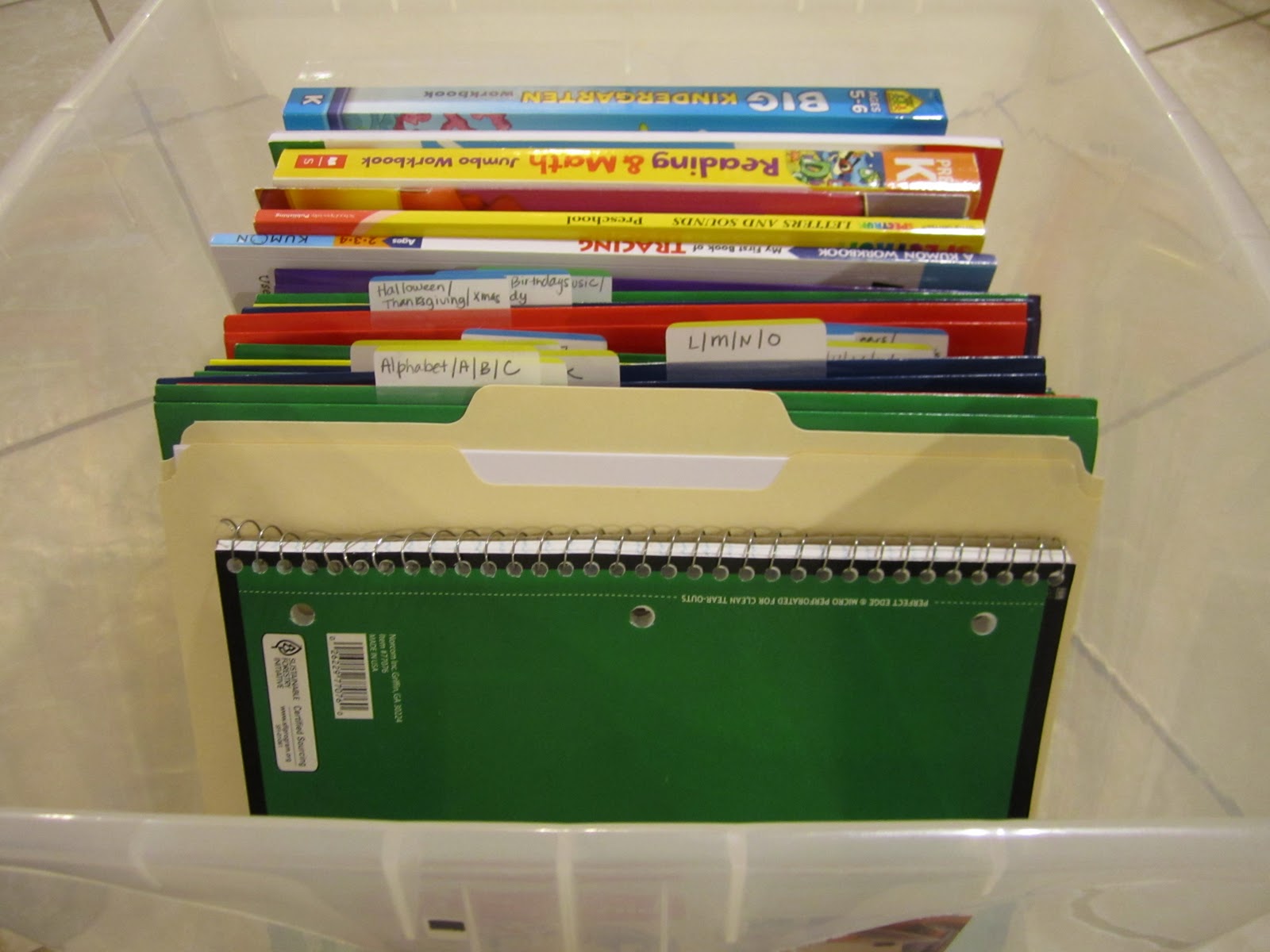 Life in the Motherhood: Preschool Planning & Filing System
