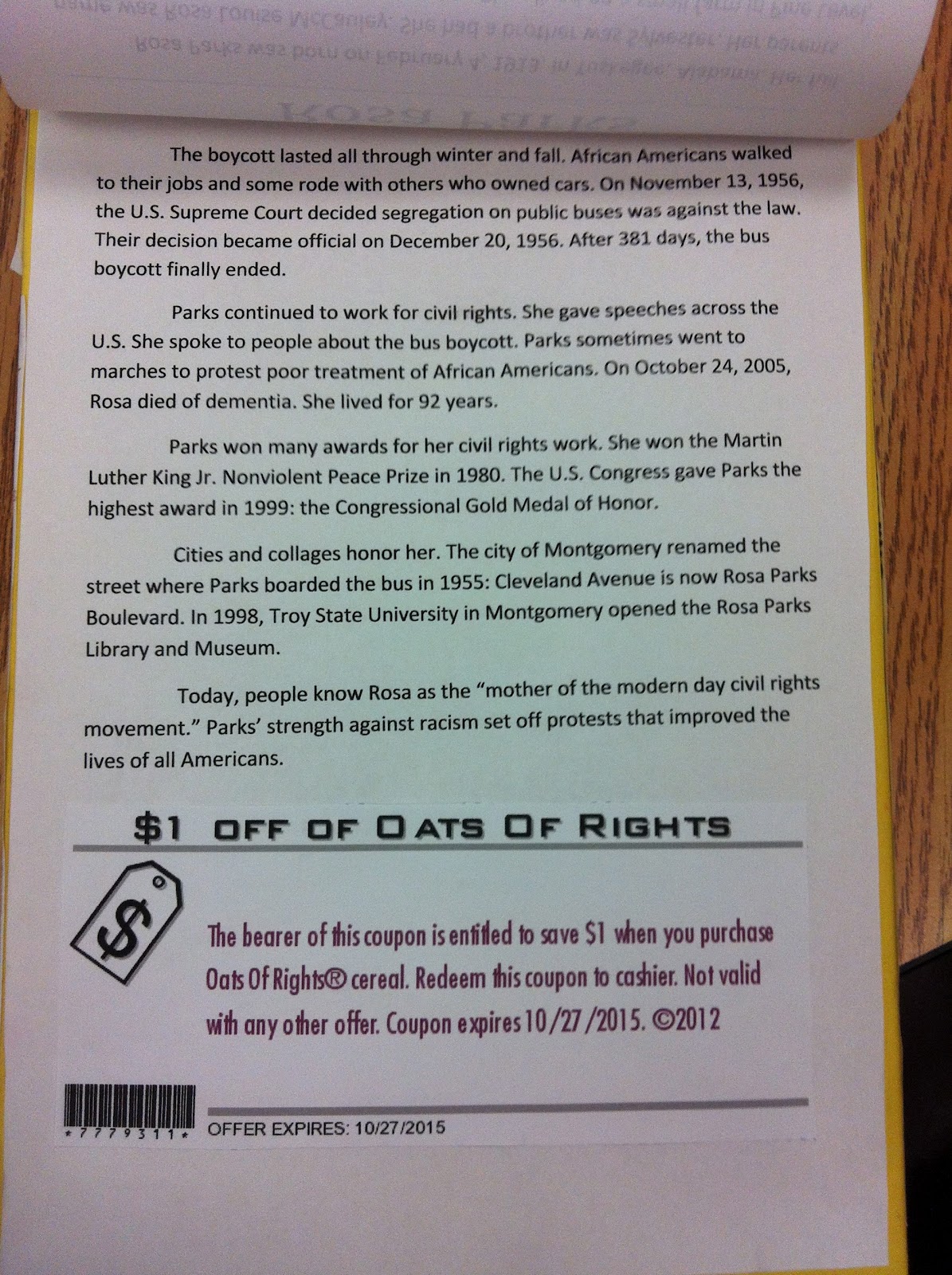 Simply Elementary!: Biography Cereal Box Project