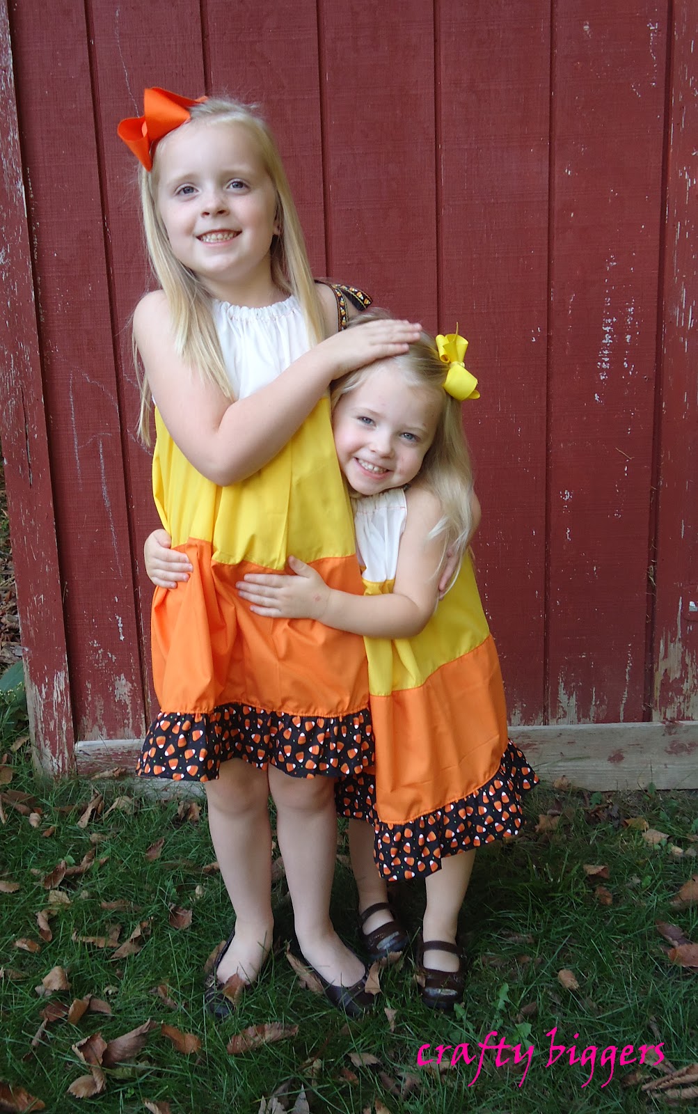 Candy Corn Pillowcase Dress Tutorial Buzybee itsmytime Candy Corn Pillowcase Dress Tutorial Buzybee itsmytime